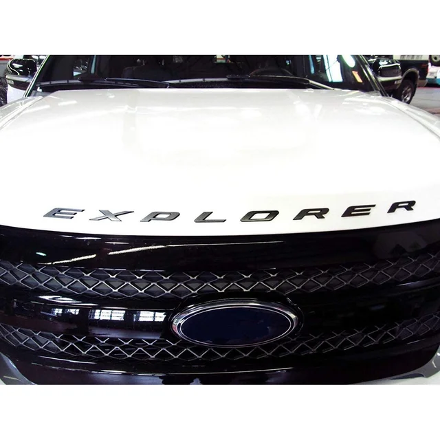 3D Letters ABS Front Hood Emblem Explorer Sport Hood Letters Stickers ...