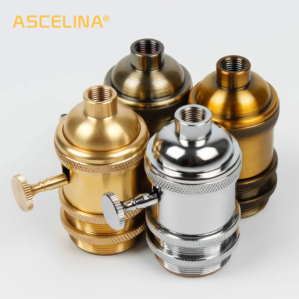 Lampvoet-E27-Industri-le-Lamphouder-Schroef-Bulb-Socket-Aluminium-Retro ...