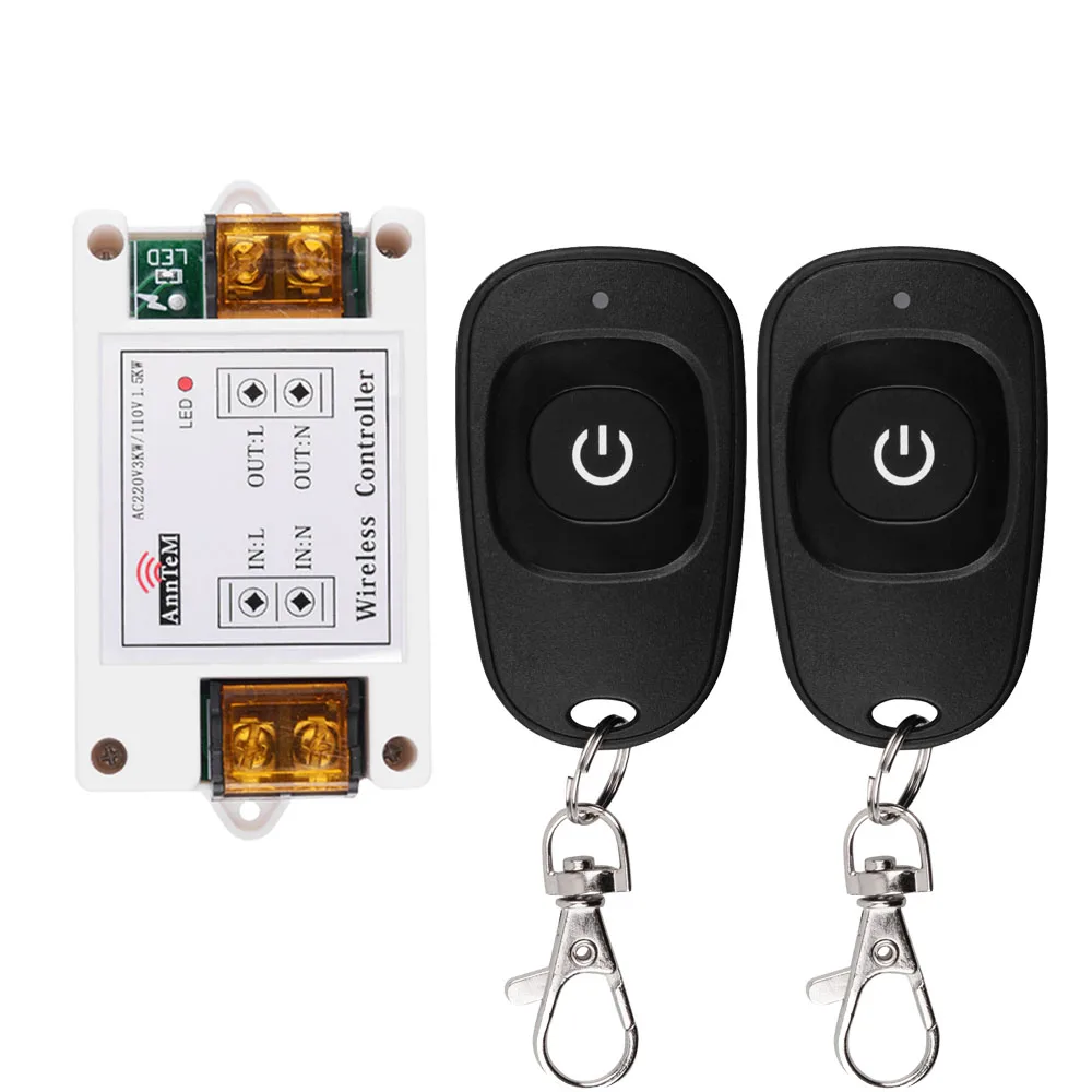 433Mhz Universal Wireless Remote Control Switch AC 250V 110V 220V 40A ...