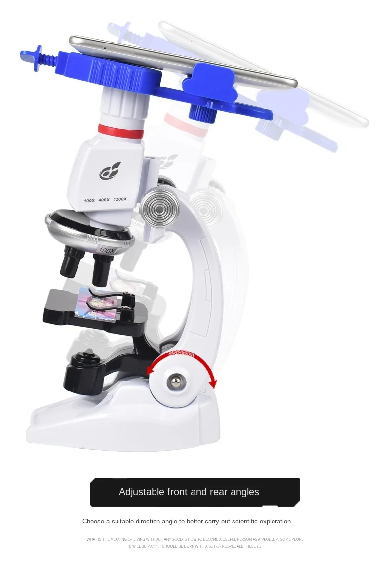 100X-400X-1200X Simulation Biological Microscope Kit Children’s Science ...
