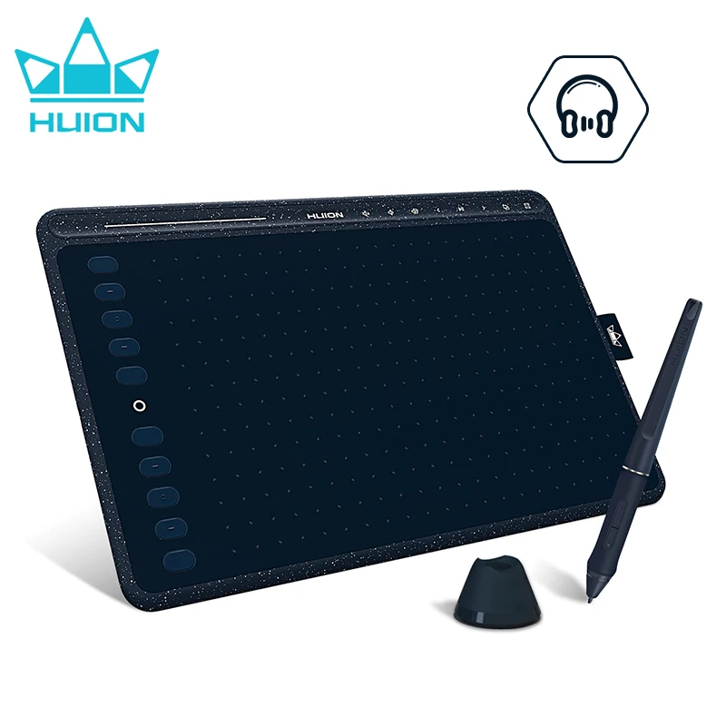 HUION tableta gráfica HS611 tabletas de dibujo digital con teclas ...