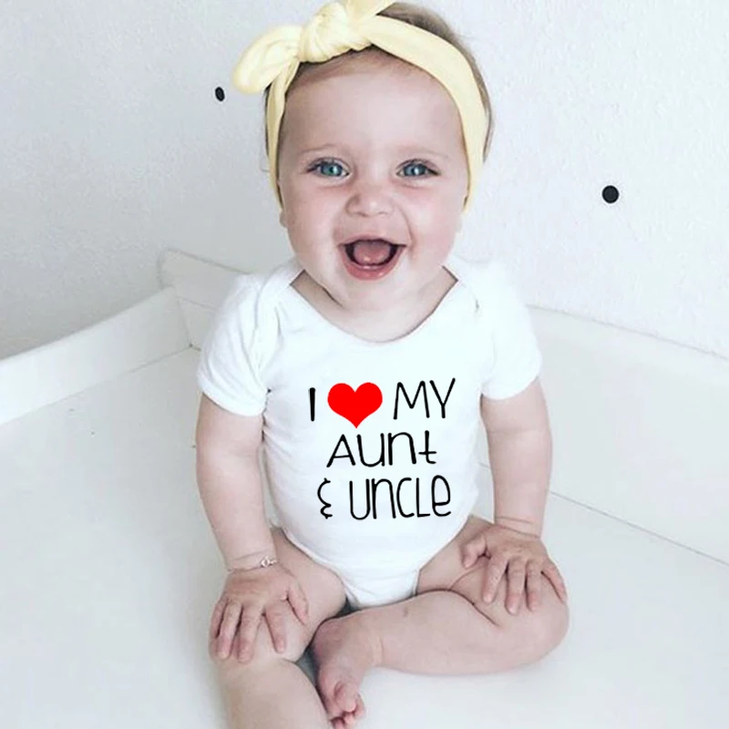 Neugeborenen BabyRomper ICH Liebe Meine Tante und Onkel Drucken Lustige ...