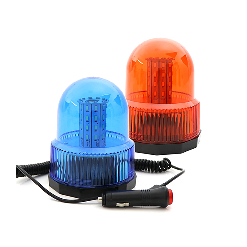 Amber Blue Red Car Vehicle Magnetic Police DC12V 40 LED Strobe Rotating ...