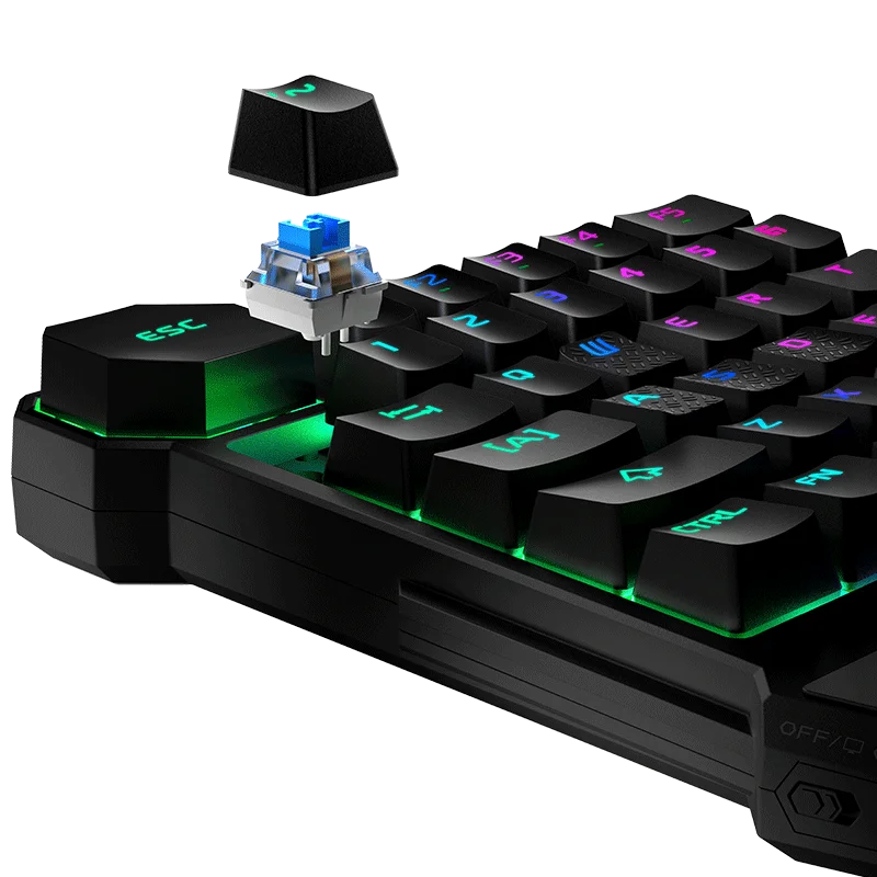 Xiaomi Black Shark One-Handed Mechanical Gaming Keyboard LED Portable ...