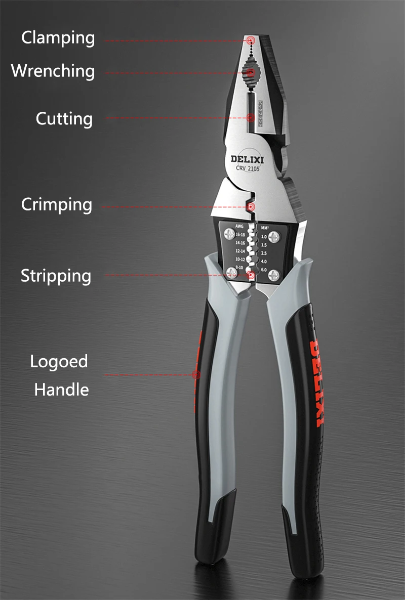 PINCE DE SERRAGE,Wire cutter 7 inch--Pince coupante de fil ...