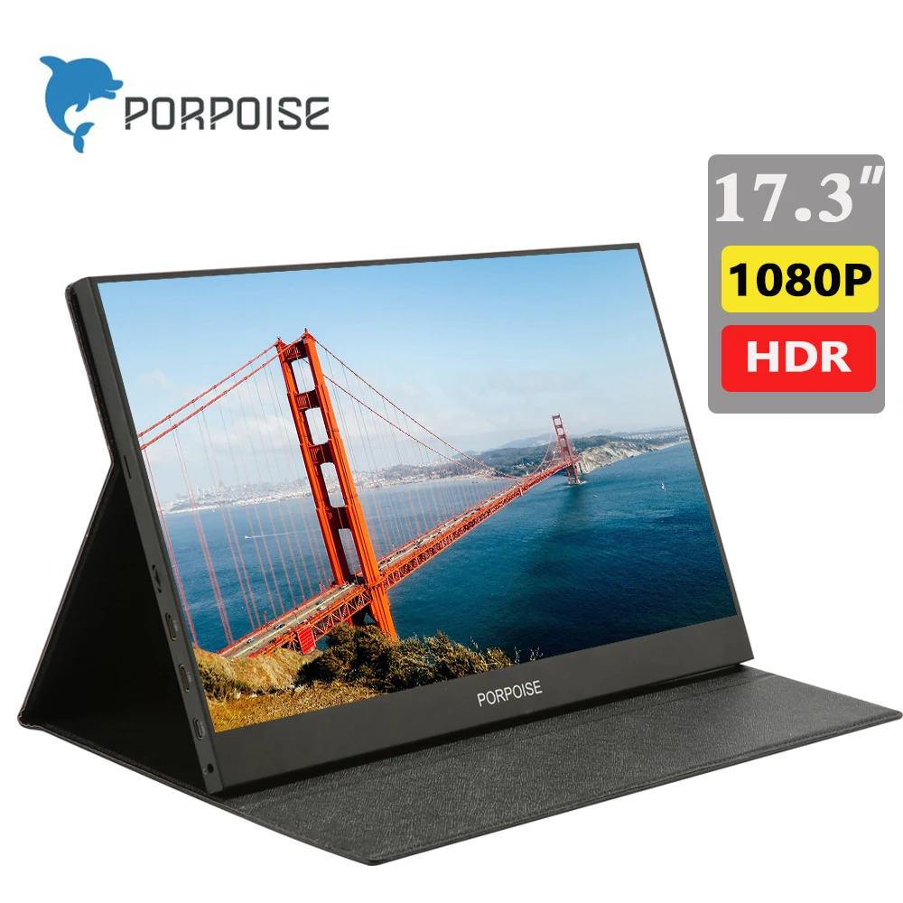 Portable Monitor 13.3 15.6 17.3 Inch IPS HDR 1920X1080 FHD Eye Care ...