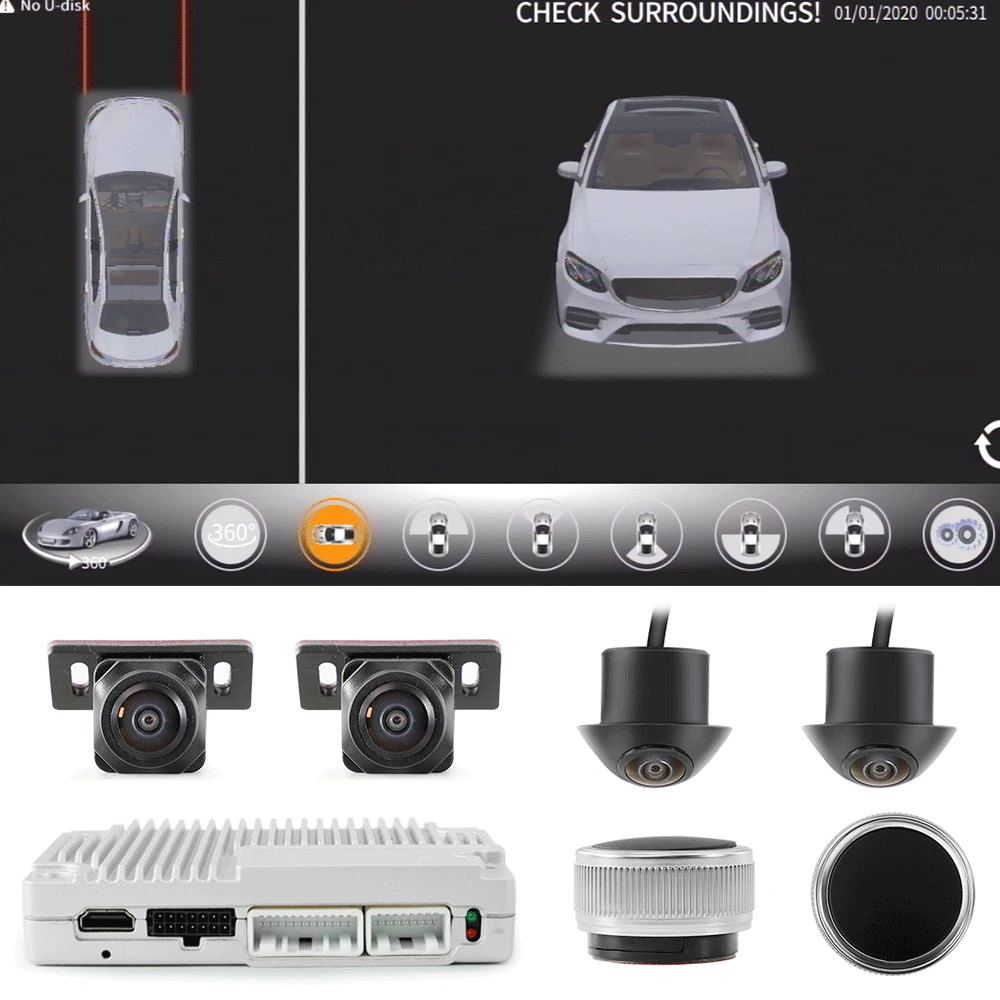360-degree-bird-s-eye-view-panoramic-3D-car-panoramic-1080P-DVR-system ...