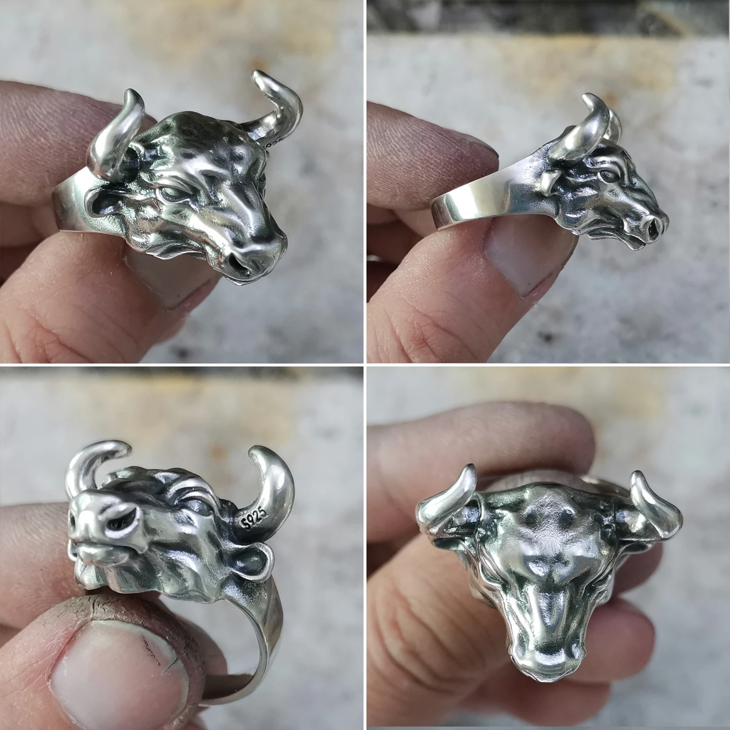 45％割引ホワイト系【ついに再販開始！】 BULL RING silver リング アクセサリーホワイト系-OTA.ON.ARENA.NE.JP