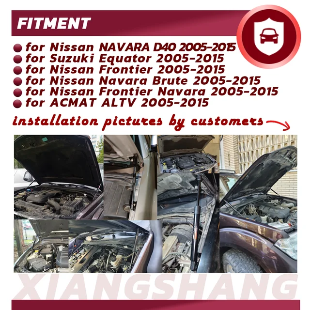 Front Hood Bonnet Modify Gas Struts Shock Damper for Pathfinder R51 ...