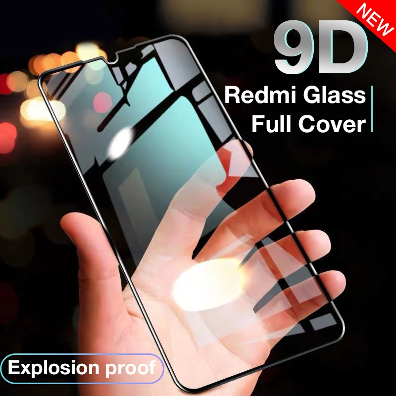 9D Protective Glass For Xiaomi Redmi note 5 6 7 Pro Tempered Glass For ...