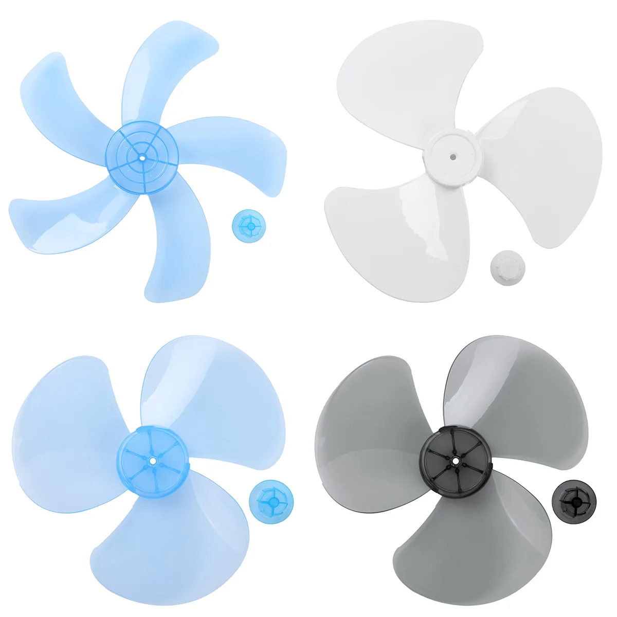 Household-Plastic-Fan-Blade-Three-Five-Leaves-with-Nut-Cover-for ...