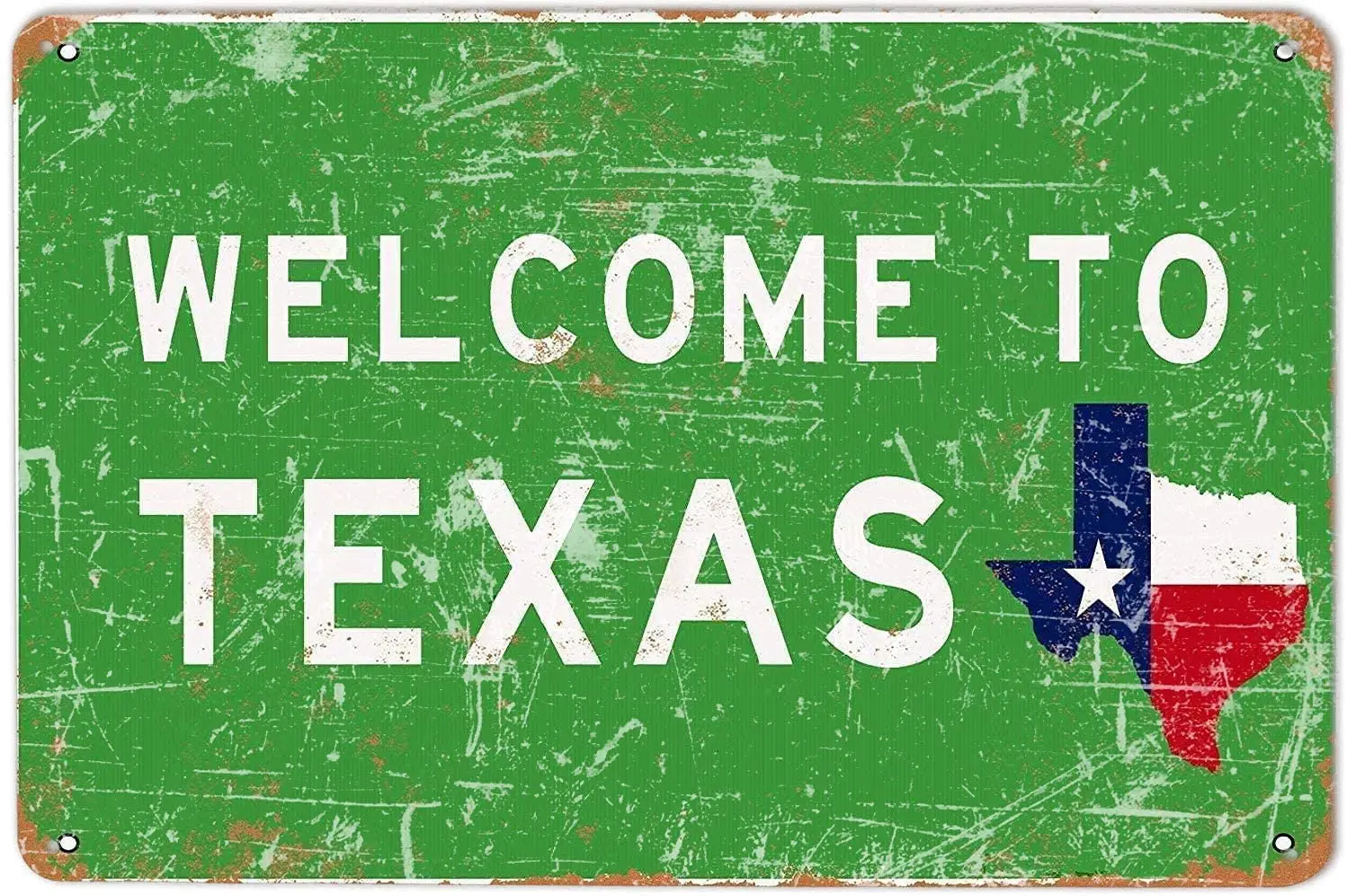 Welcome to Texas Bar Funny Tin Sign Wall Decor Home Decor Art Retro Bar ...