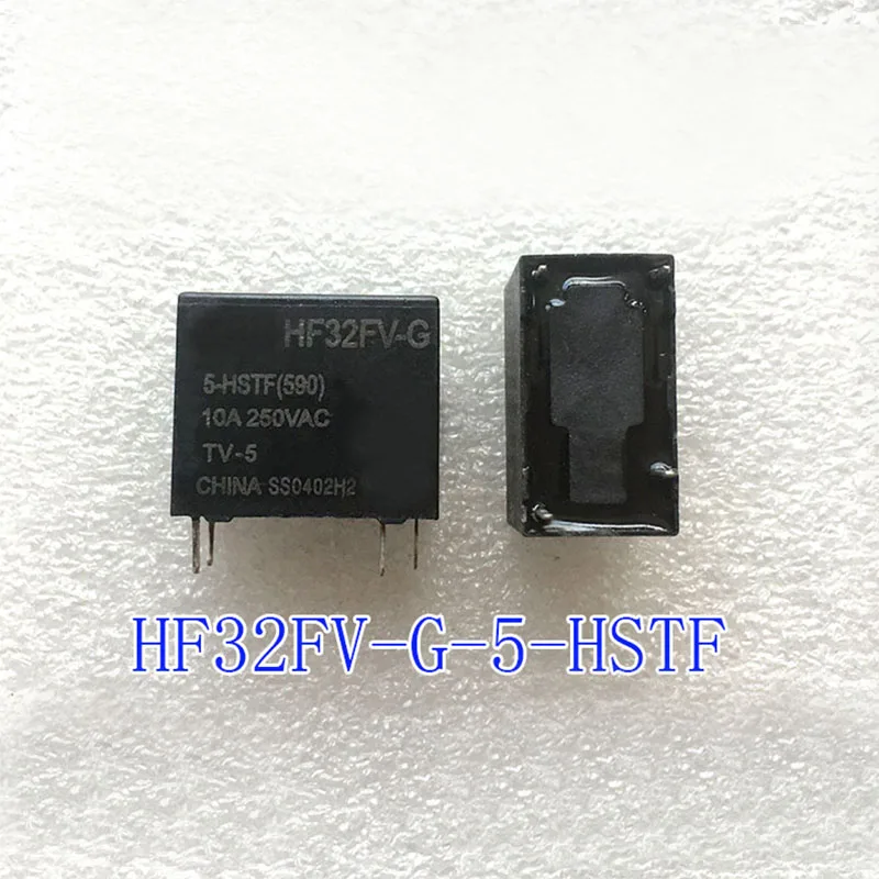 10pcs 5V relay HF32FV G 5 HSTF HF32FV G 5 HSTF 5V 5VDC DC5V 10A 250VAC ...