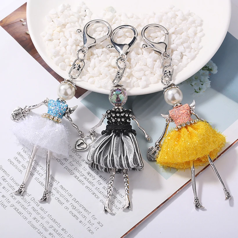 YLWHJJ brand 2020 cute new doll keychain Women Car Pendant hot Girls ...