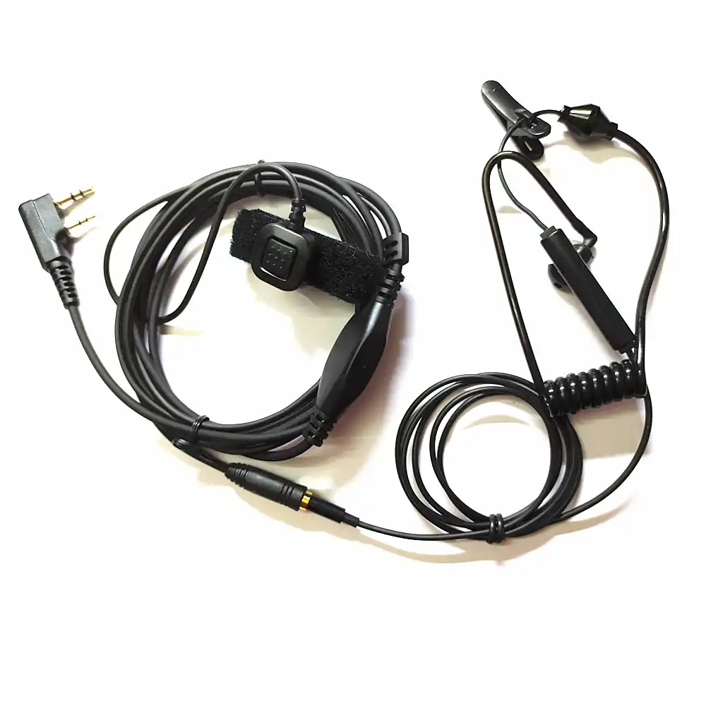 2 Pin K1 to 3.5MM Adapter with PTT to Talk ( with 2 Pin BaoFeng ...