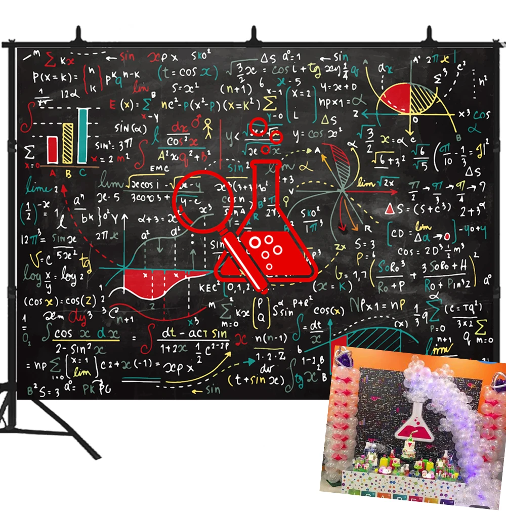BEIPOTO-Science-theme-birthday-party-backdrop-for-photography-school ...