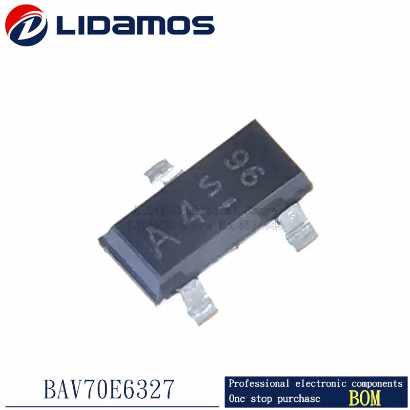 100-1000PCS-BAV70E6327-BAV70-E6327-BAV70-Marking-A4S-SOT23-Diodes-General-Purpose-Power ...