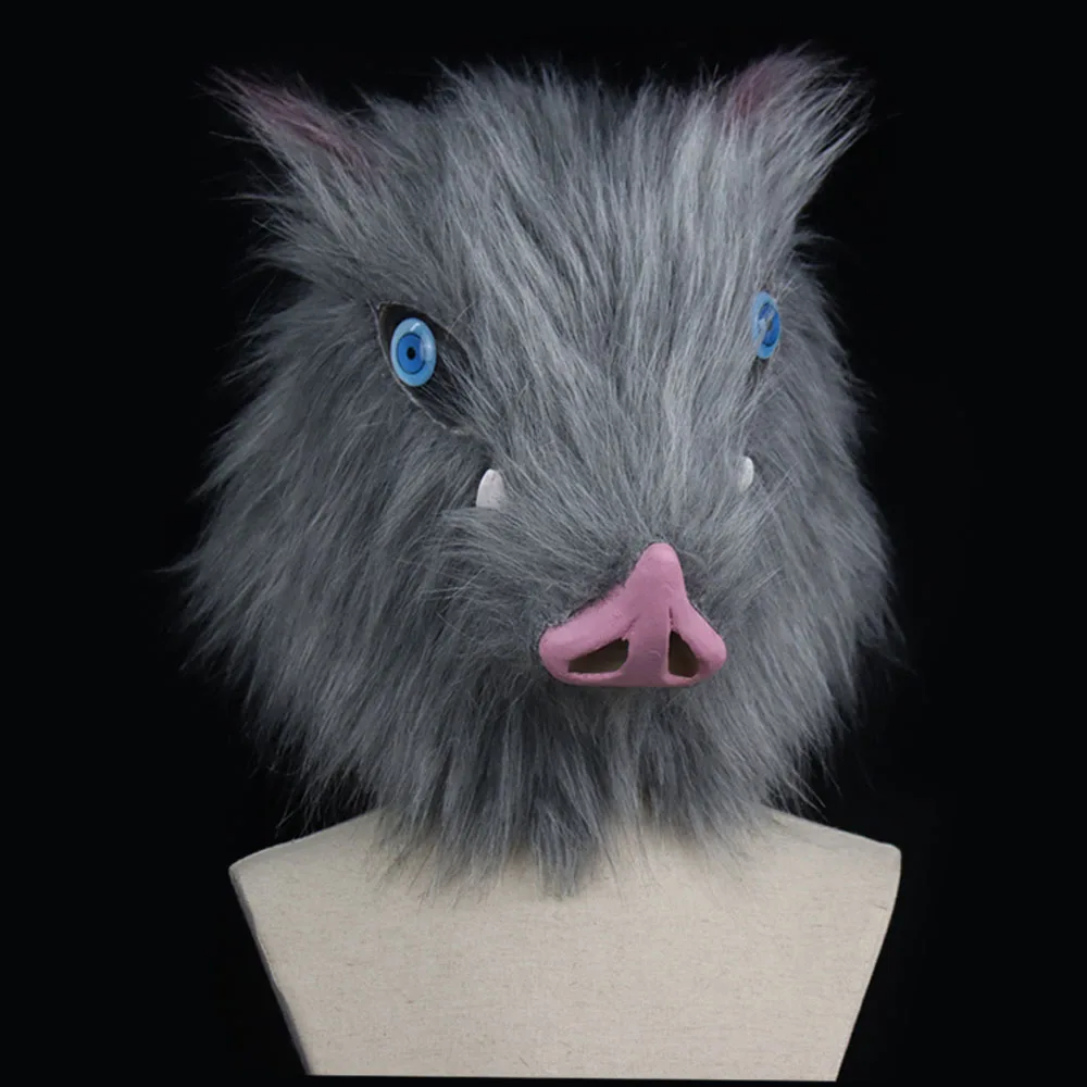 Anime Dämon Slayer Hashibira Inosuke Maske Cosplay Wildschwein Schwein ...