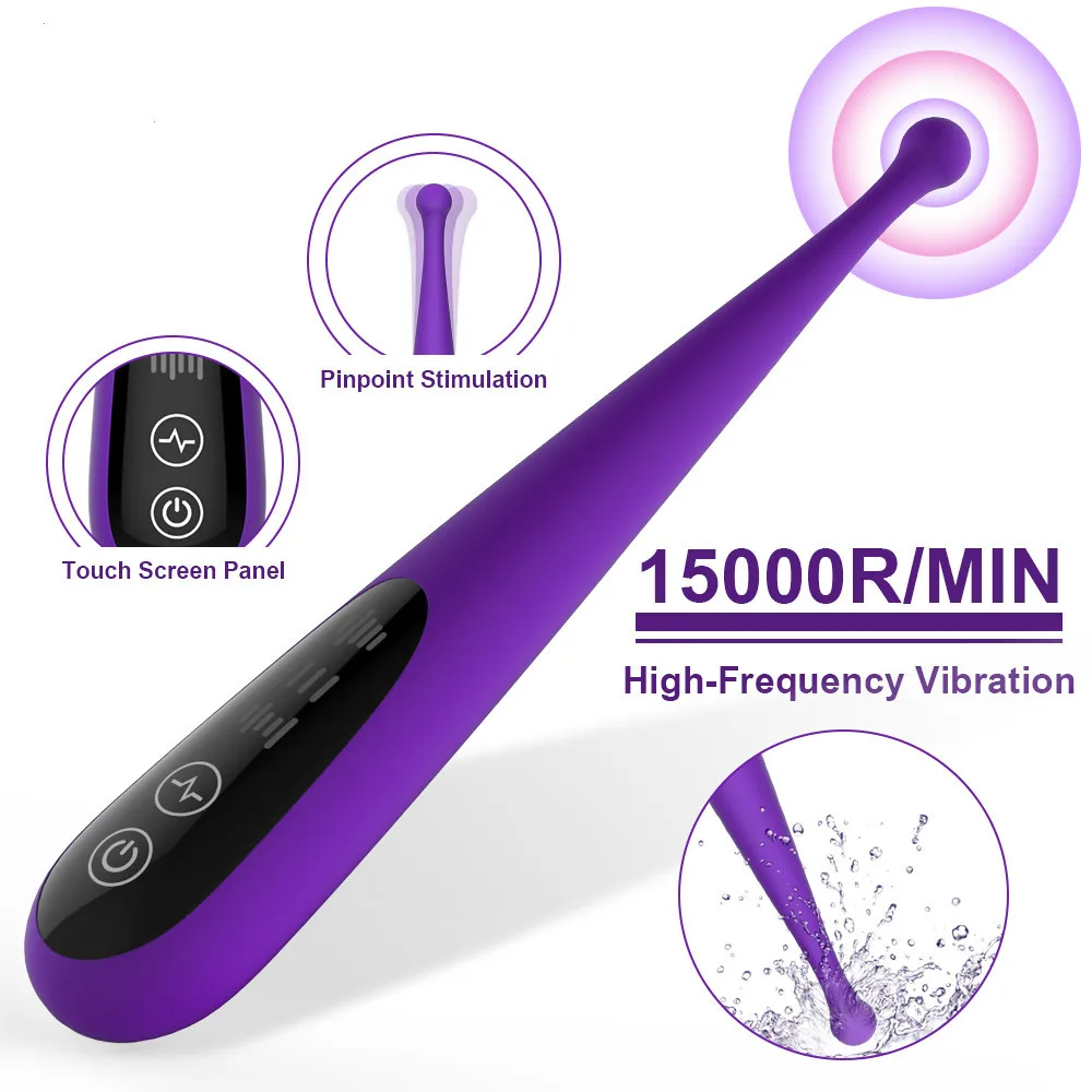 Ultrasonic High Frequency Fast Scream Orgasm G Spot Clit Stimulator Nipple Massager Vibrator ...
