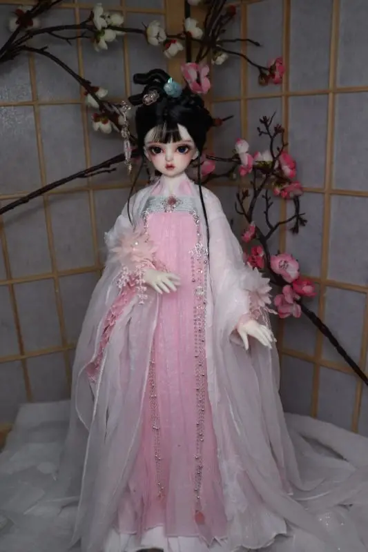 1/4 1/3 Scale Bjd Clothes Ancient Costume Hanfu Fairy Dress For Bjd/sd ...