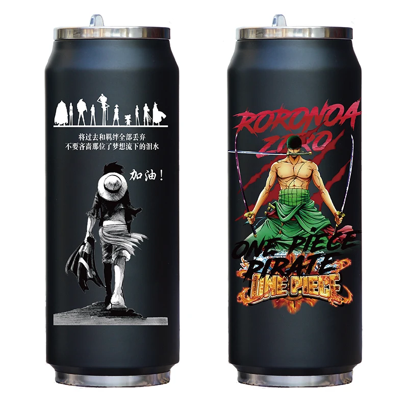 One Piece 500ml Pure Color Stainless Steel Thermos Theme Thermos cup ...