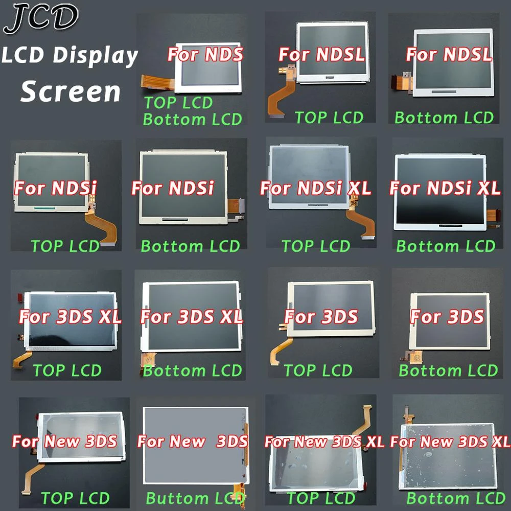 Jcd Top Upper & Bottom Lower Lcd Display Screen Replacement For ...