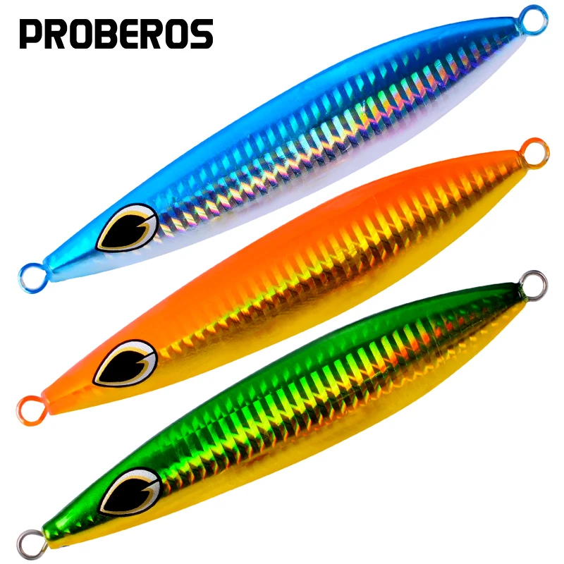 PROBEROS cebos de pesca de 40g/60g/100g, señuelo de pesca de 5 colores con aparejos de pesca de ...