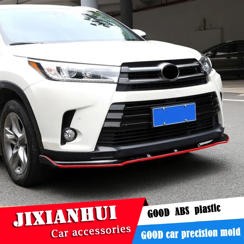 For TOYOTA Highlander Body kit spoiler 2018 Highlander ABS Rear lip ...