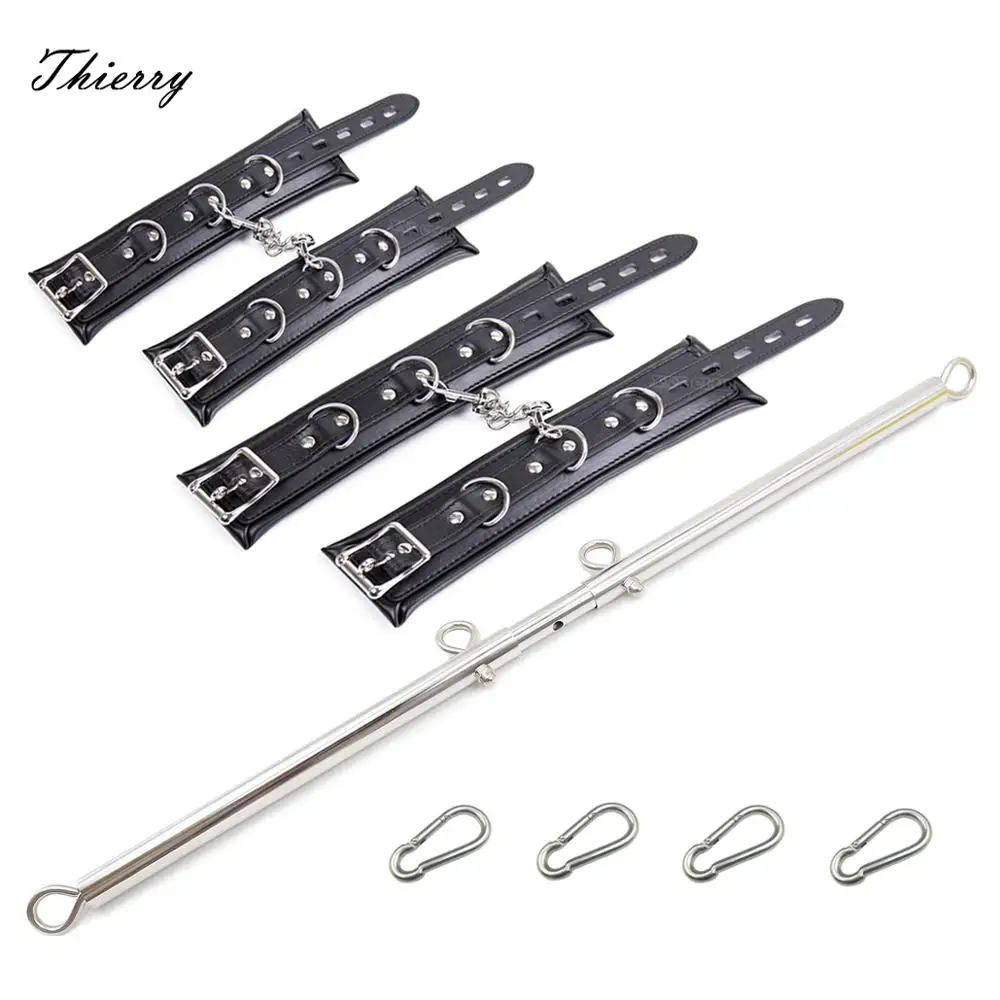 Thierry Doggy Style Locking Spreader Bar With Wrist Ankle Cuffs ...