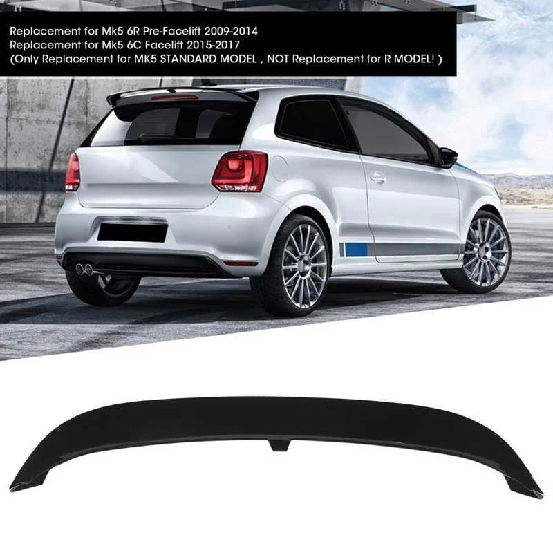 For WRC Rear Window Roof Spoiler Wing UV-Resistant for MK5 6R 6C ...