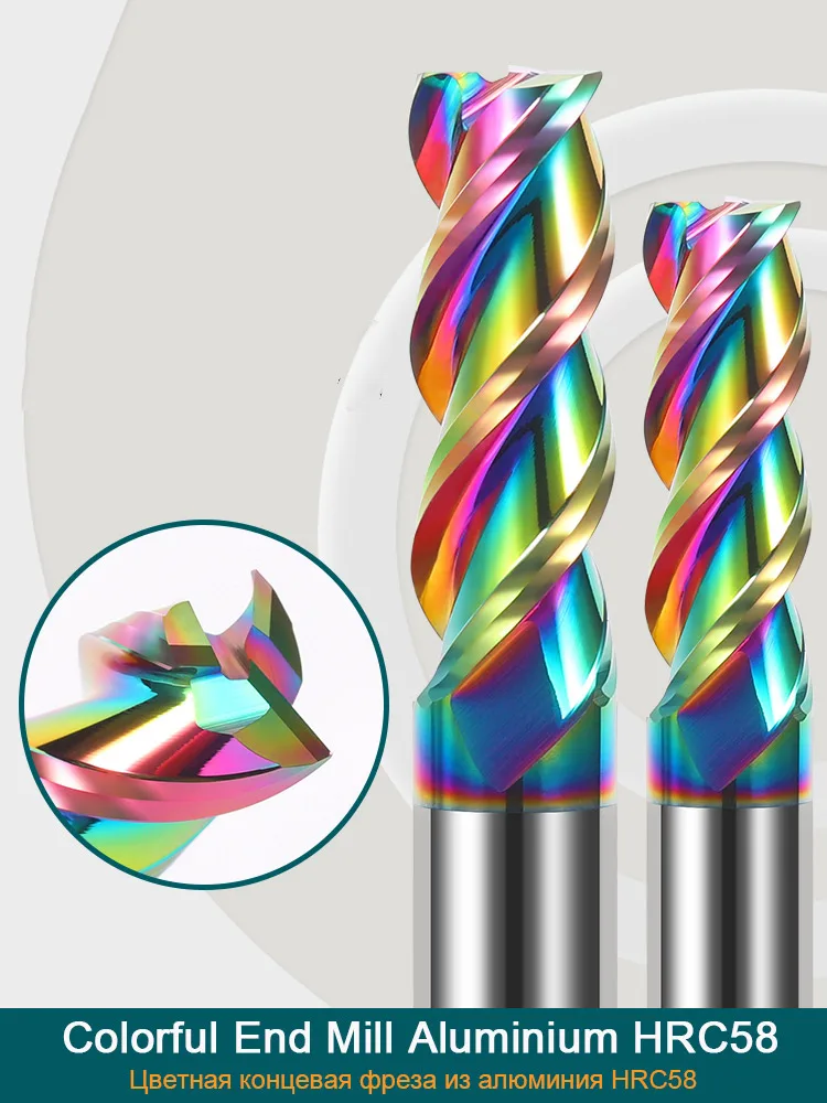 CNC-Colorful-Aluminum-Milling-Cutter-Carbide-End-Mill-3-Flutes-Acrylic ...