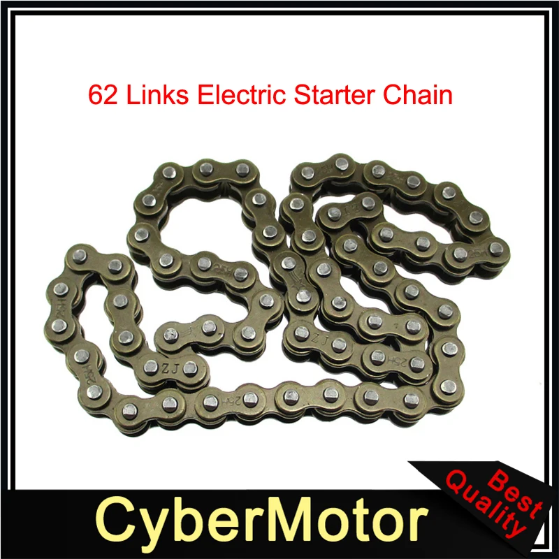 62 Links Electric Starter Chain For 50cc 70cc 90cc 110cc 125cc Engine ...