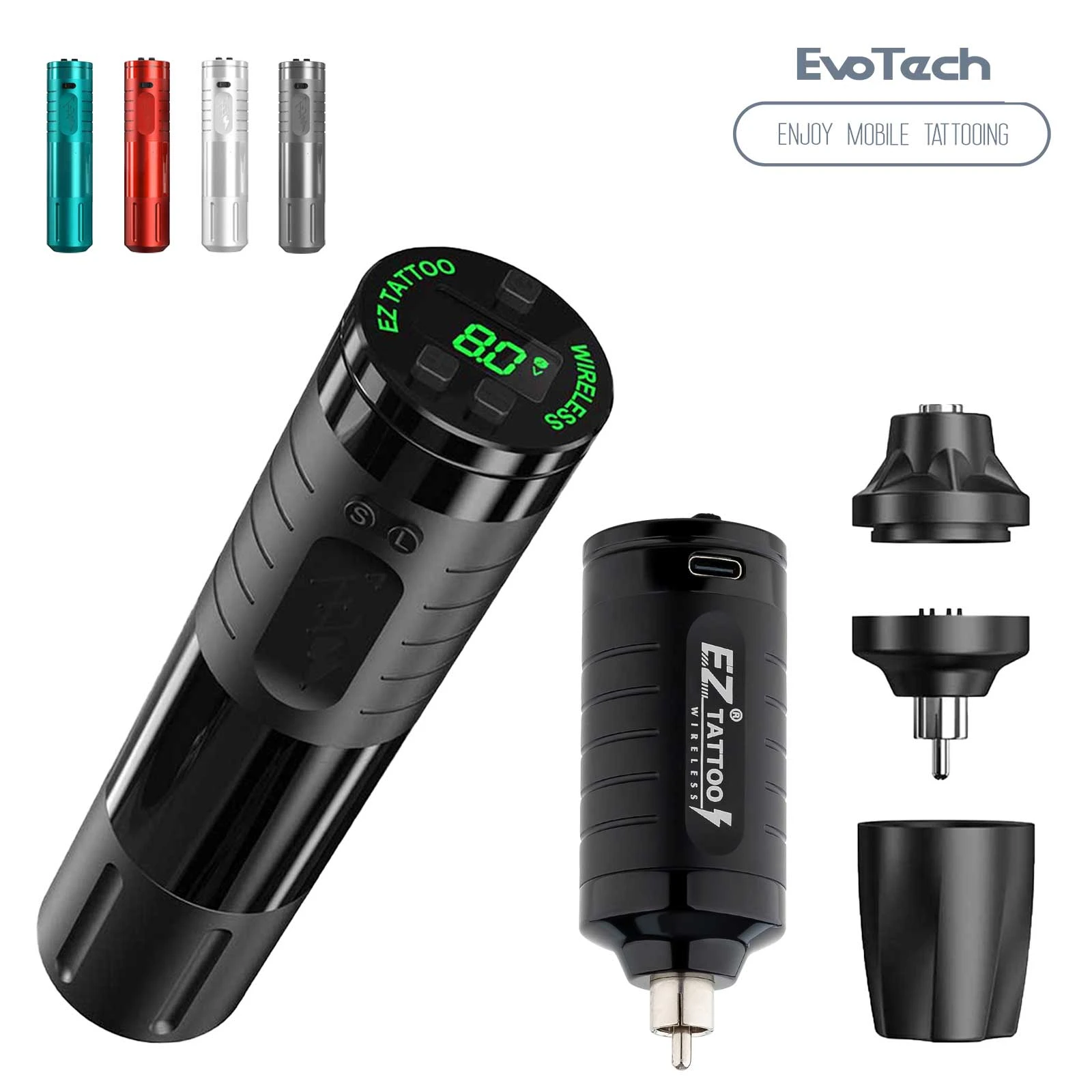 Ez Evotech Wireless Battery Tattoo Pen Machine Ez Intelligent Chip ...