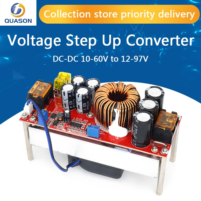 DC DC 1500W 30A Voltage Step Up Converter Boost CC CV Power Supply ...