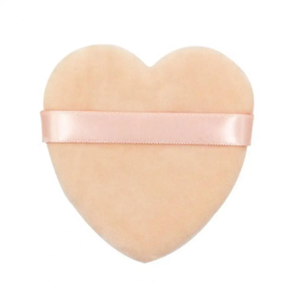 Reusable Makeup Puff Heart Shaped High Elasticity Large Face Powder ...