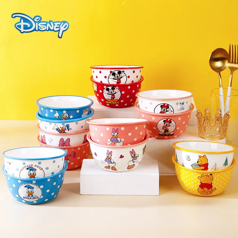 Kids Disney Cartoon Mickey Minnie Mouse Bowl Cute Daisy Bowls Cereal ...