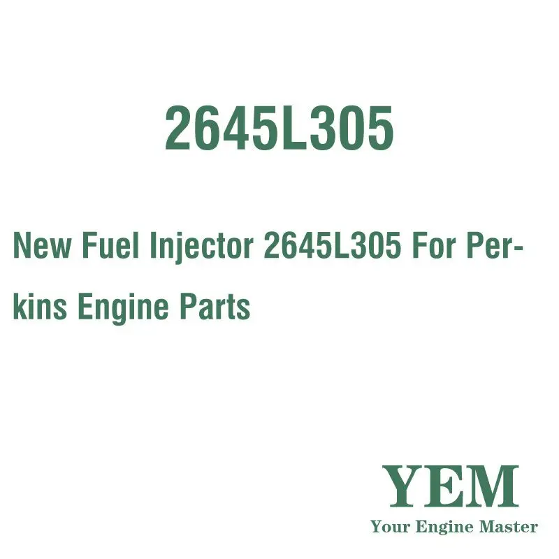 Nuevo inyector de combustible 2645L305 para pieza de motor Perkins ...