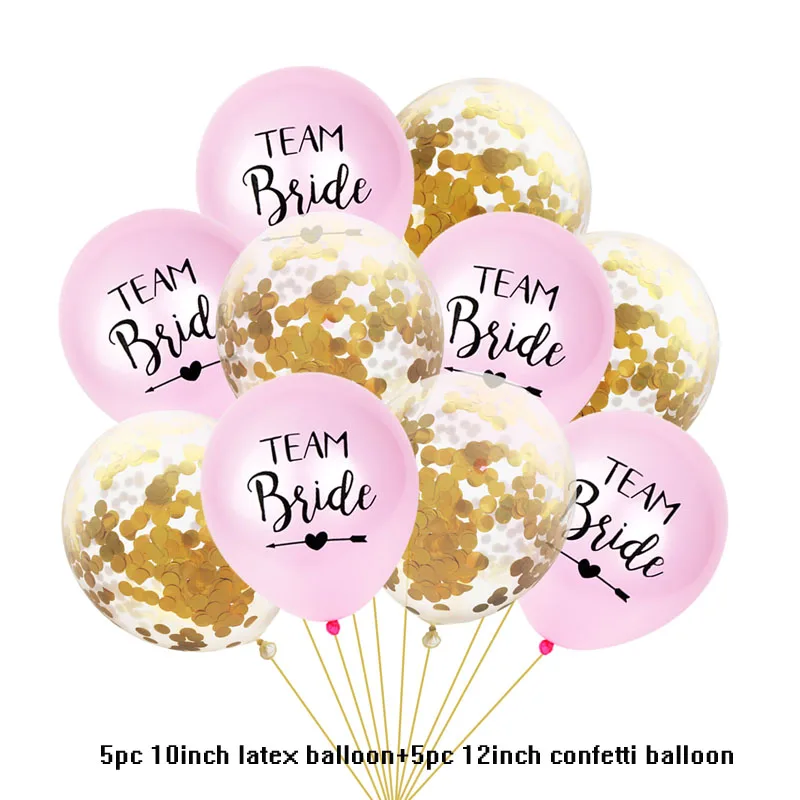 6 -Ensemble de ballons en Latex pour future mariée, 10 pièces ...