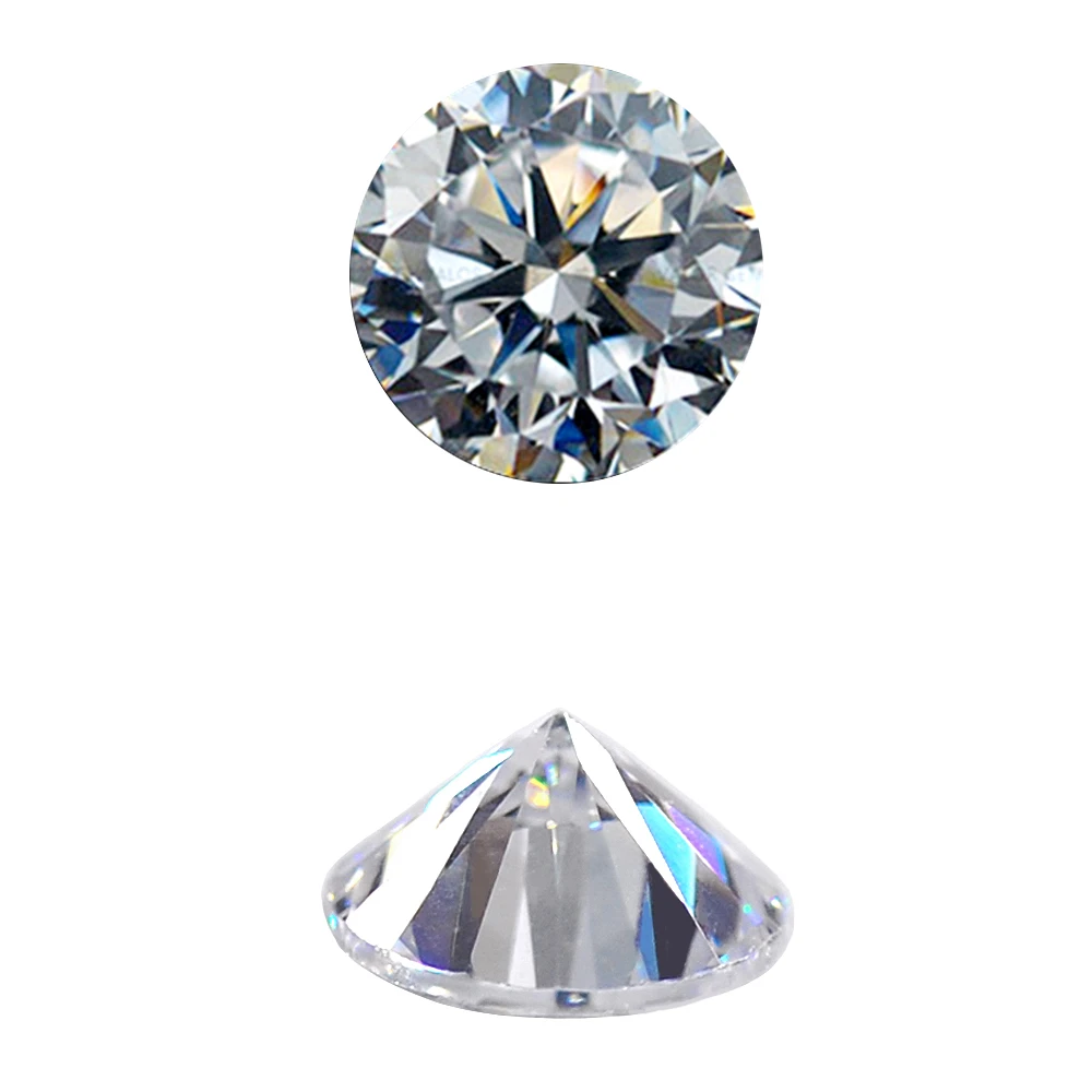 1.0~12.0MM AAAAA White Round Brilliant Cut Cubic Zirconia Synthetic ...