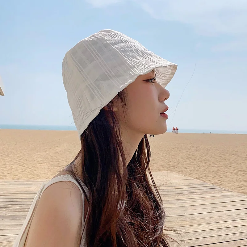 Ultra thin Air Bucket Hats Summer Women's Bucket Hat Women Cotton ...