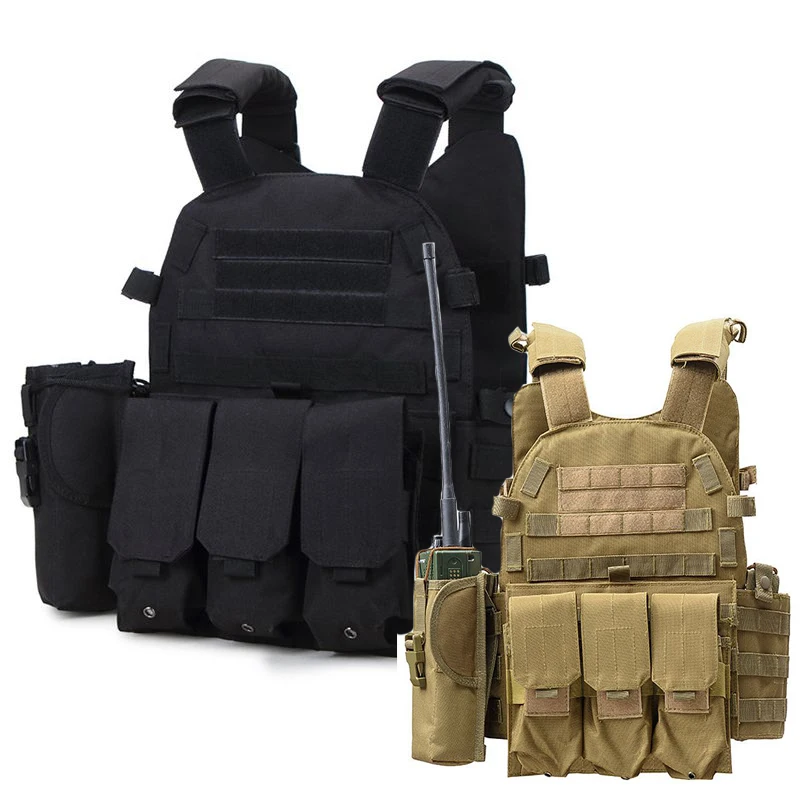 Tactical-Molle-Hunting-Vest-Military-Army-Combat-Training-Body-Armor ...