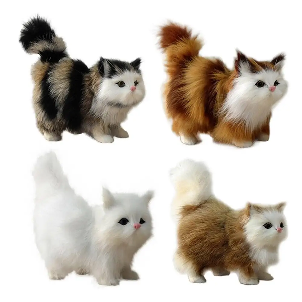 Realistic-Cat-Doll-Hugging-Stuffed-Artificial-Fur-Animal-Toy-For-Kids ...