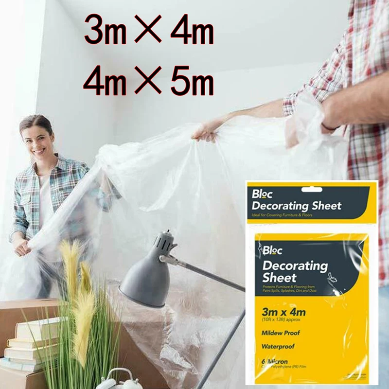 1pc-High-quality-Plastic-Furniture-Dust-Cover-Waterproof-Car-Dustproof ...