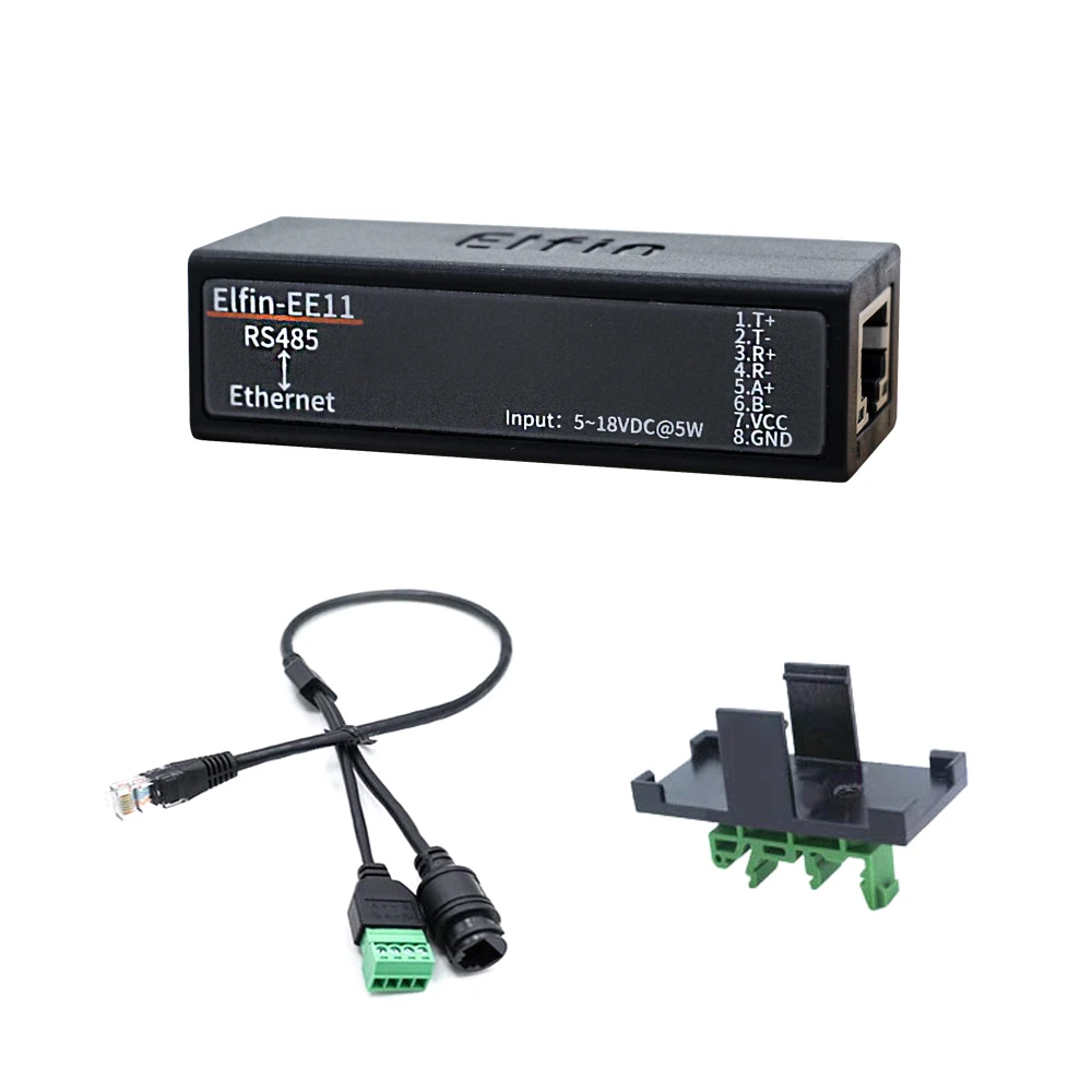 Serial Port RS485 To Ethernet Device Server IOT Data Converter Support Elfin-EE11 TCP/IP Telnet ...