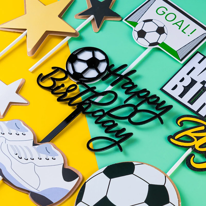 Paper, Party & Kids Craft Supplies & Tools Cake Toppers Football Number ...