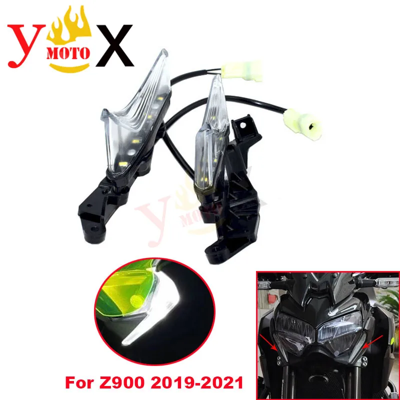 Z-900-19-21-Motorcycle-LED-Front-Daytime-Running-Lights-Headlight-Left ...