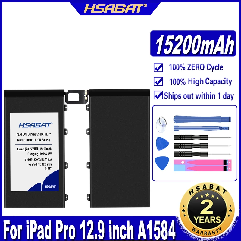 HSABAT-15200mAh-A1584-A1652-A1577-Tablet-battery-Battery-for-iPad-Pro ...