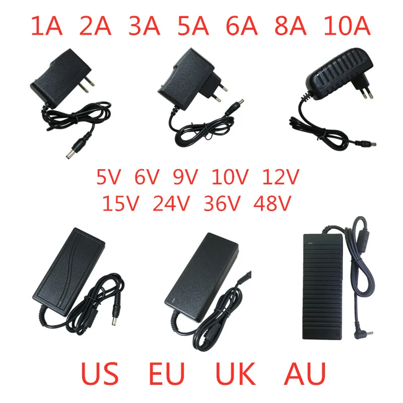 5v 6v 9v 10v 12v 15v 24v 36v 48v 1a 2a 3a 5a 6a 8a 10a Ac/dc Adapter ...