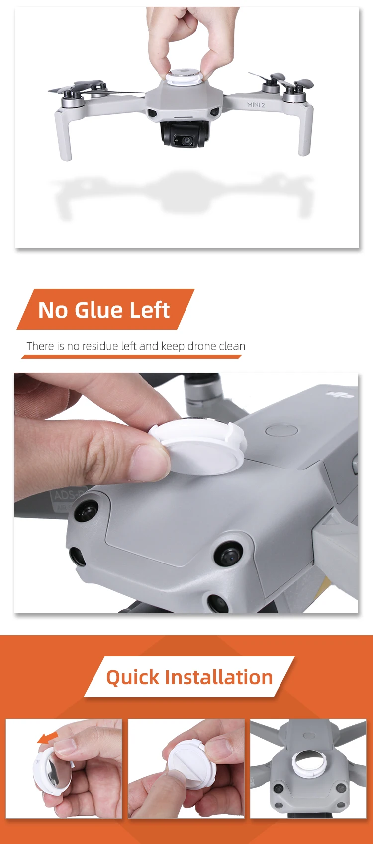 Sunnylife AirTag Holder Mount Drone Anti-lost for DJI Avata/FPV/Air 2S/Mini 2/Mavic 2/Phantom 4 ...