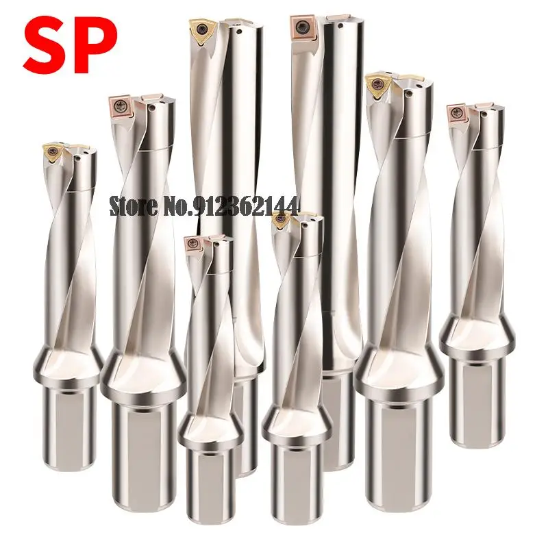 SP Series Drill Bites Insert Drill Metal Drill Bits 13mm 50mm Depth 2D ...